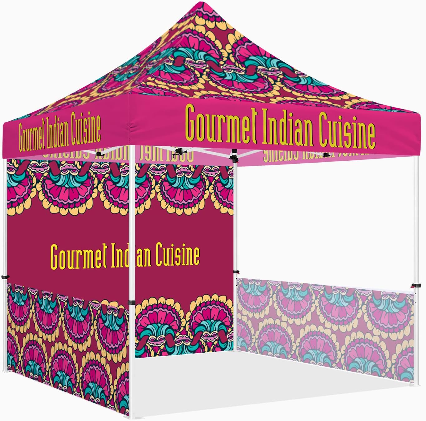Vendor Tents-ABLEM8CANOPY Gourmet Indian Cuisine 10x10 Canopies Pop Up ...