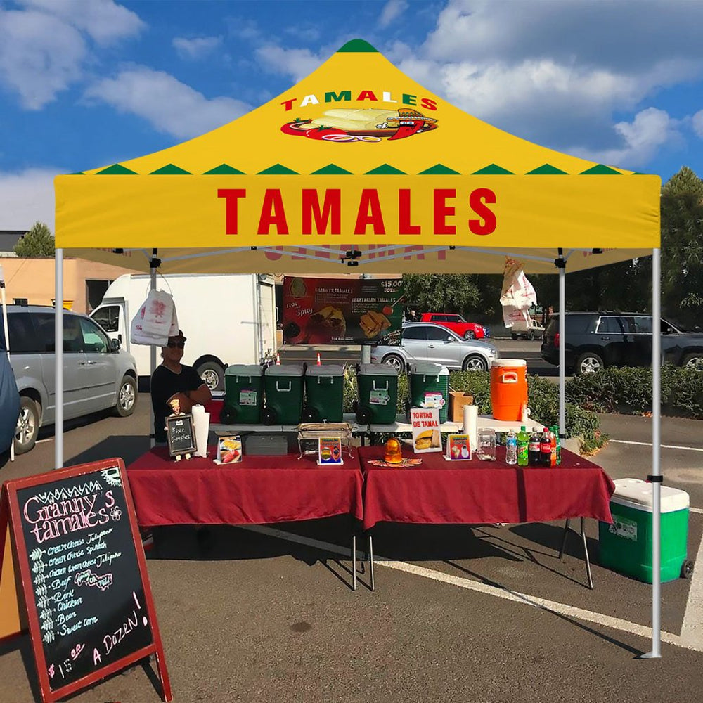 Food Truck Tent-Tamales canopy tent 10 x 10 - ablem8canopy